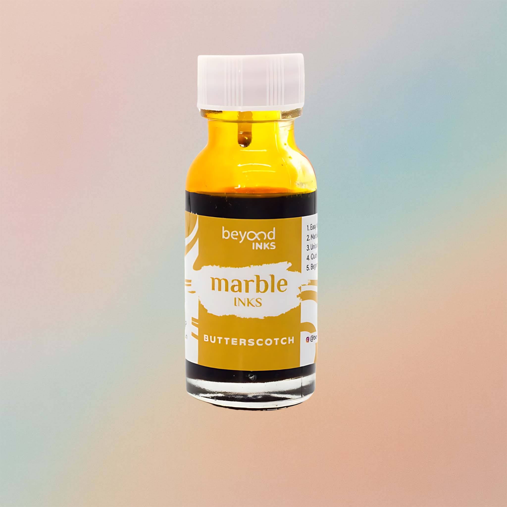 Butterscotch Marble Ink - Resin Art World – Resin Art World - Dubai