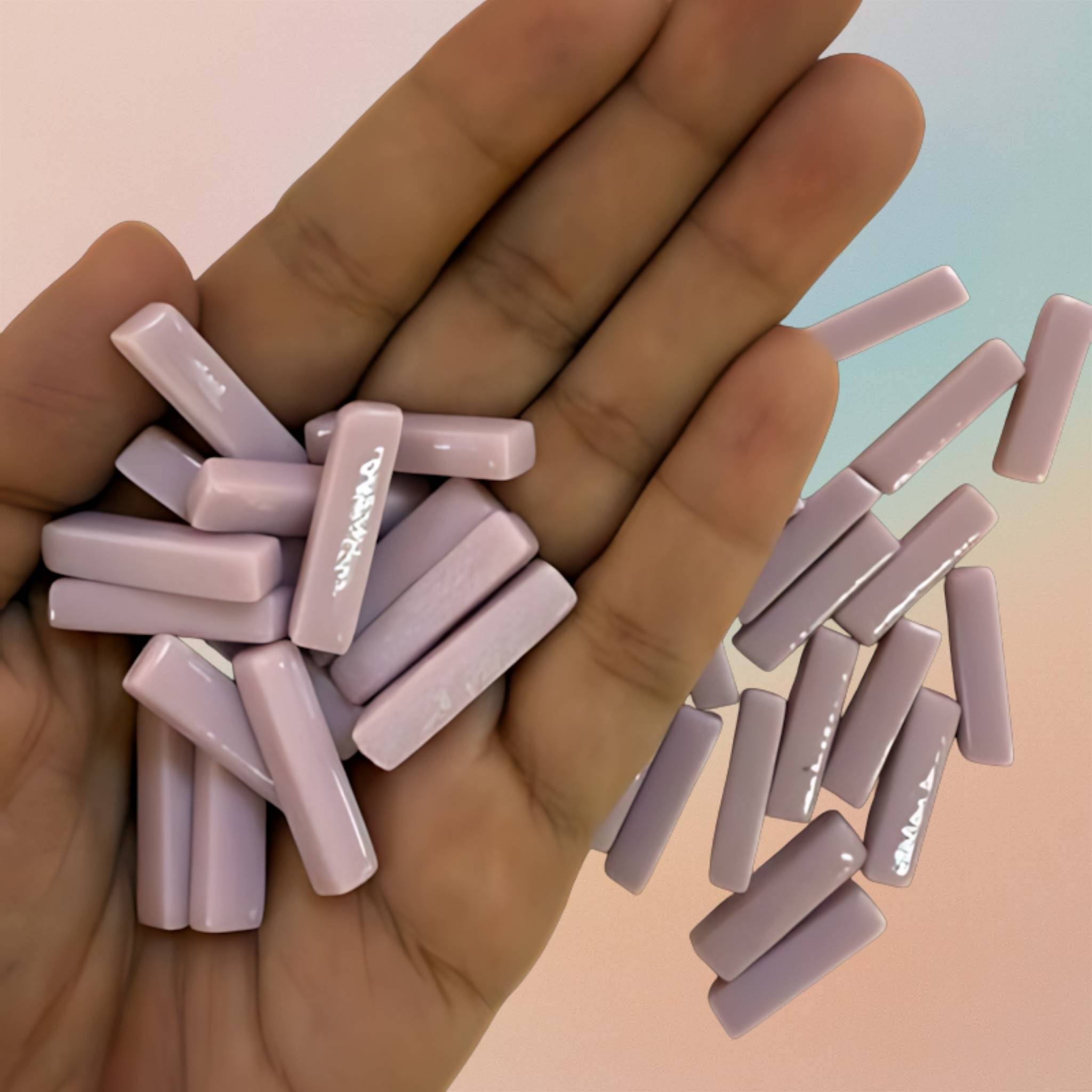Glossy Lilac Glass Rectangle Mosaic Tiles – Resin Art World – Resin Art ...